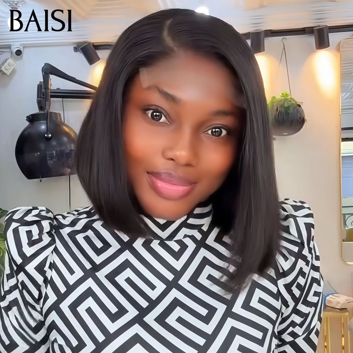 BAISI BLACK FRIDAY 1 lisse Bob 4X4 lace closure 8pouce 72€ ou 2 Perruq – baisihairfr