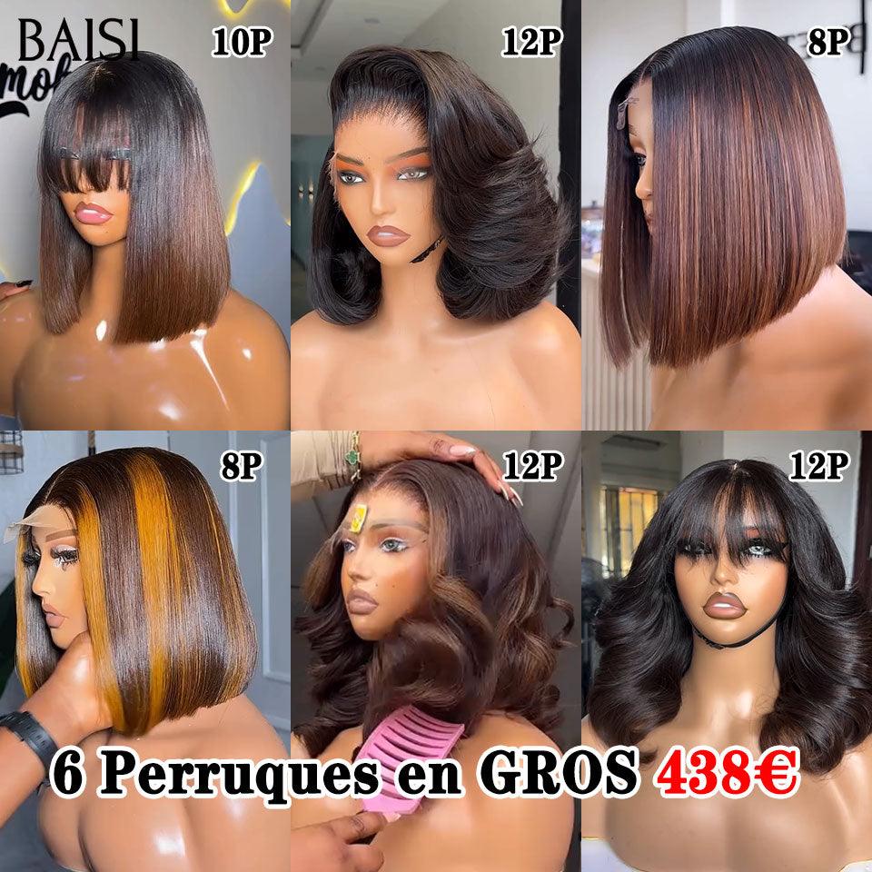 BAISI 6 Perruques en GROS 438€ 6 styles de perruques différents en 100 ...