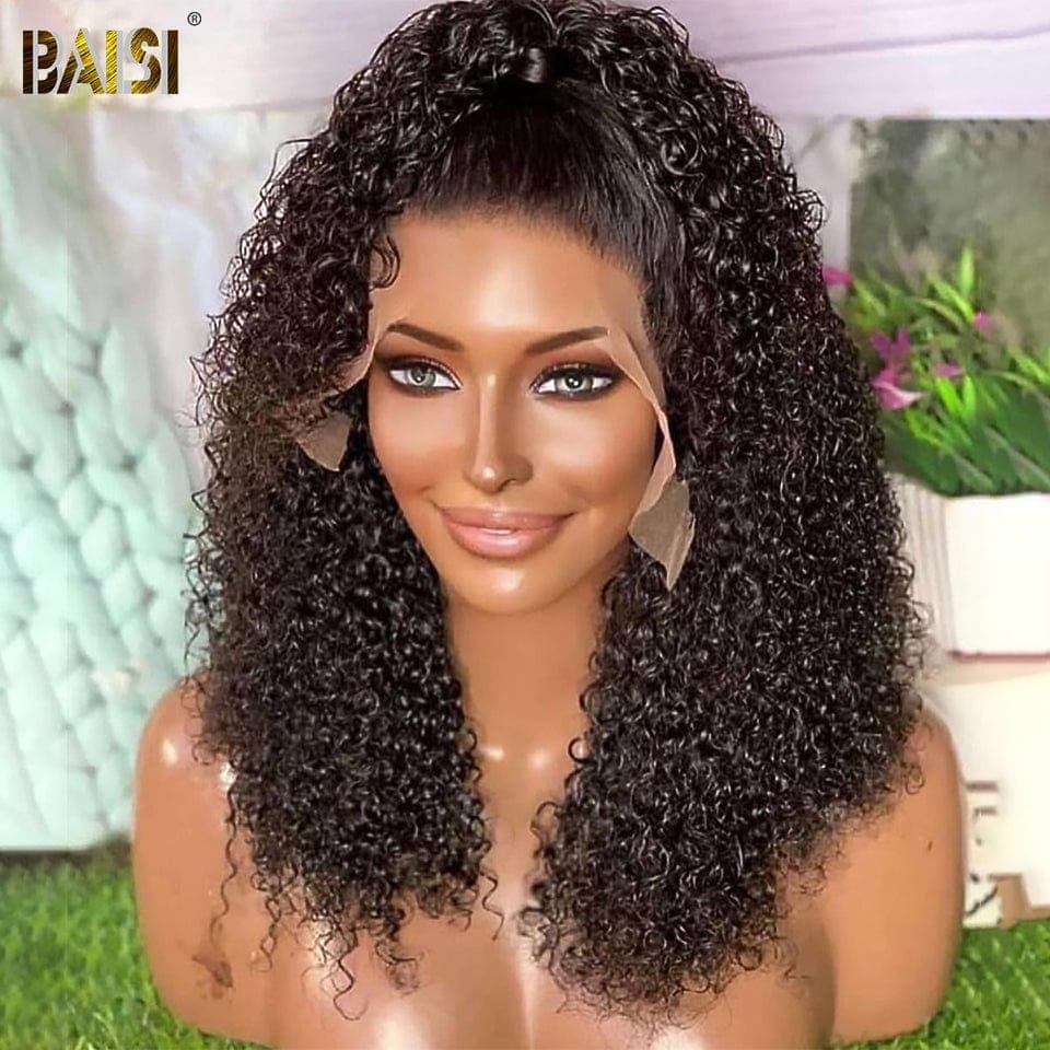 BAISI Perruque Naturelle En Lace Frontal Curly En 100% Cheveux Humains – baisihairfr